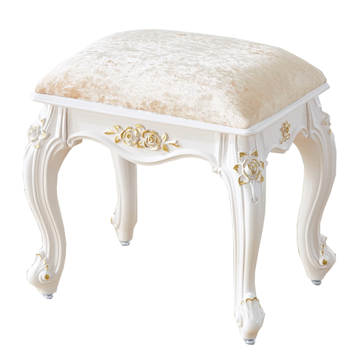 Small Foot Stool Ottoman 14inch Velvet Ottoman Footrest With Legs ...