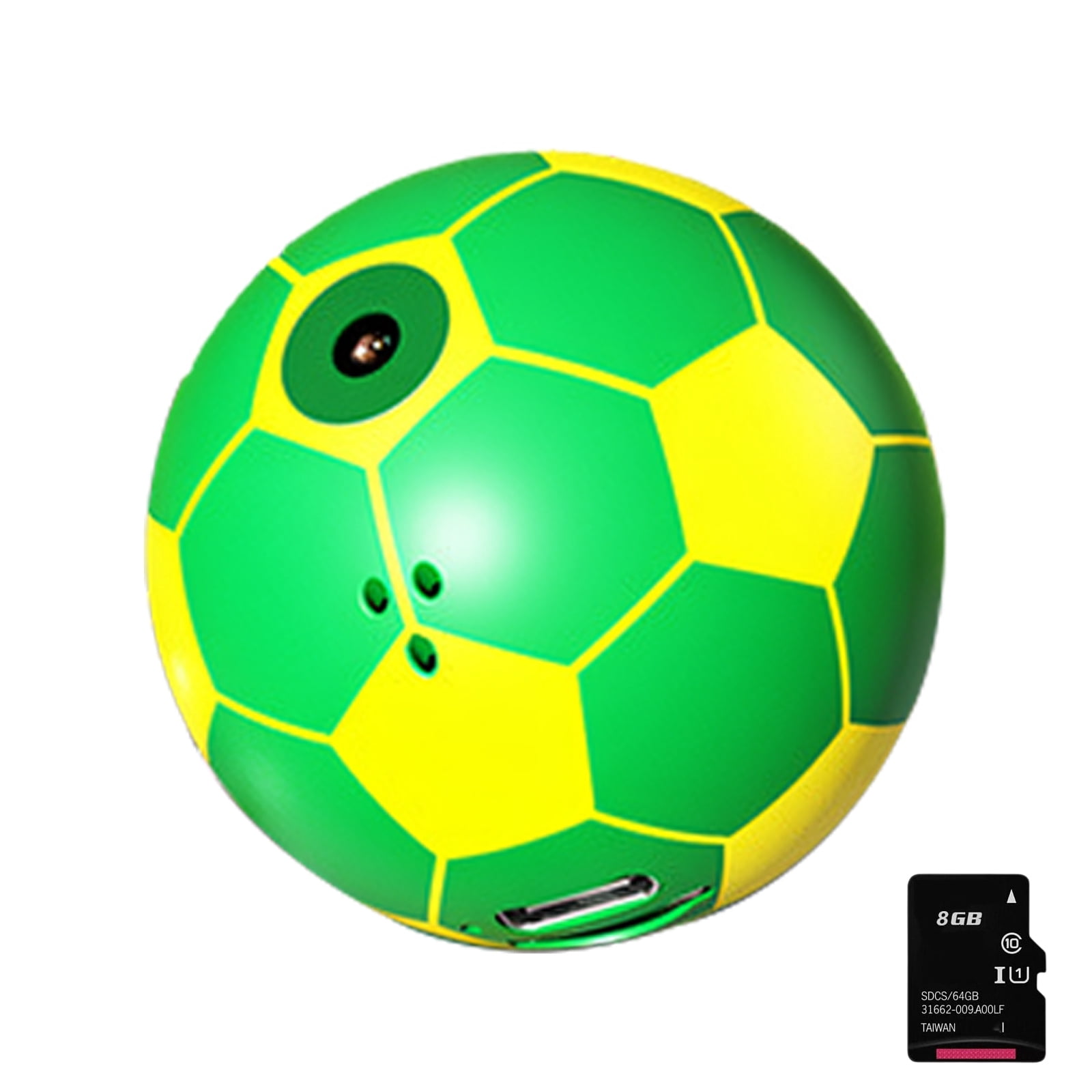 Small Football Shaped 1080P Video Camera 1200w With Memory Card ...