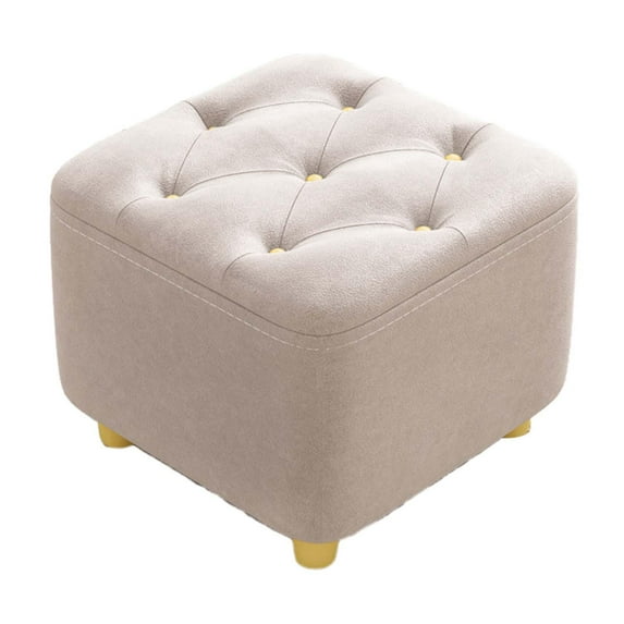 Small Footstool Foot Stool Stable Padded Seat Silent Bottom Pads ...
