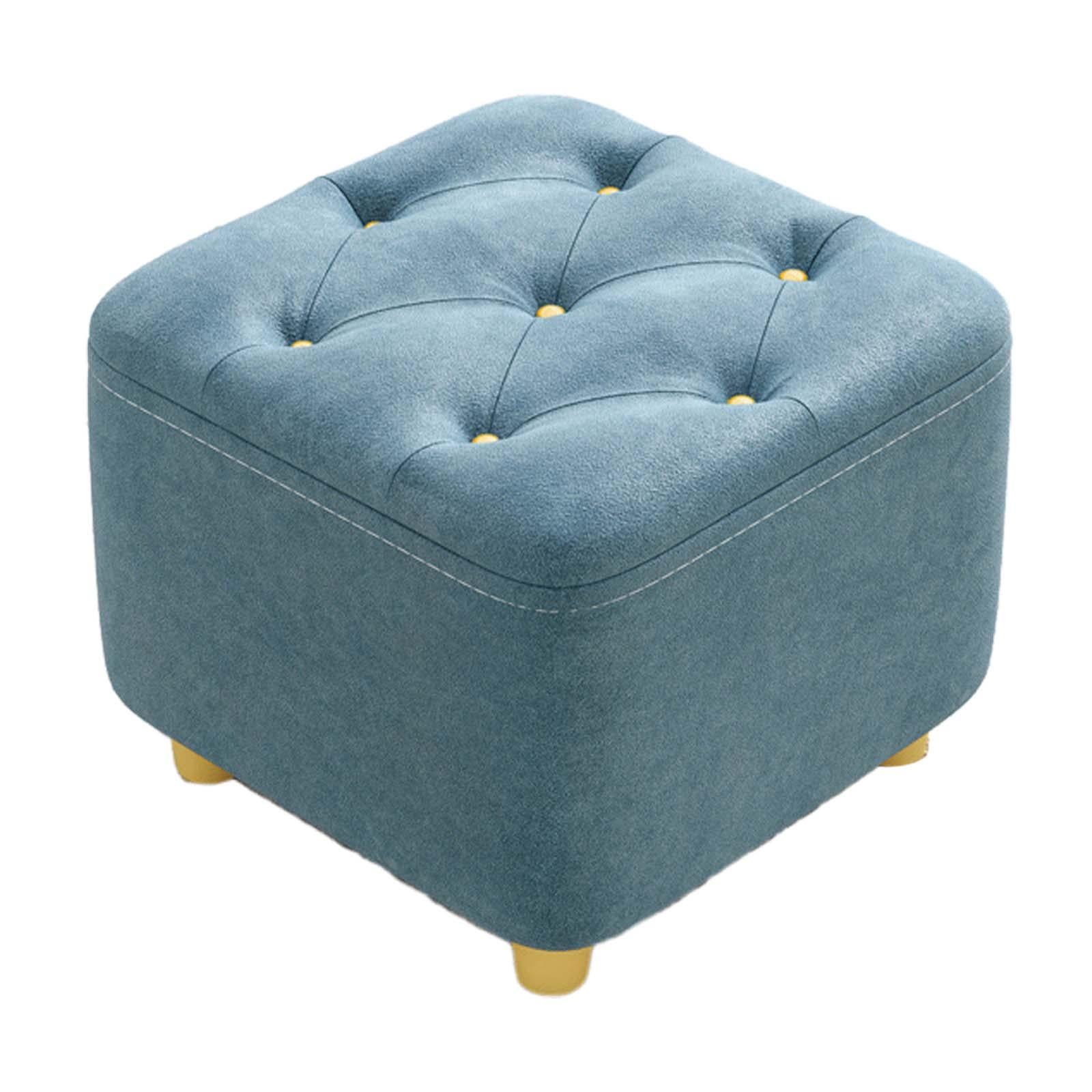 Small Footstool Foot Stool Stable Padded Seat Silent Bottom Pads ...