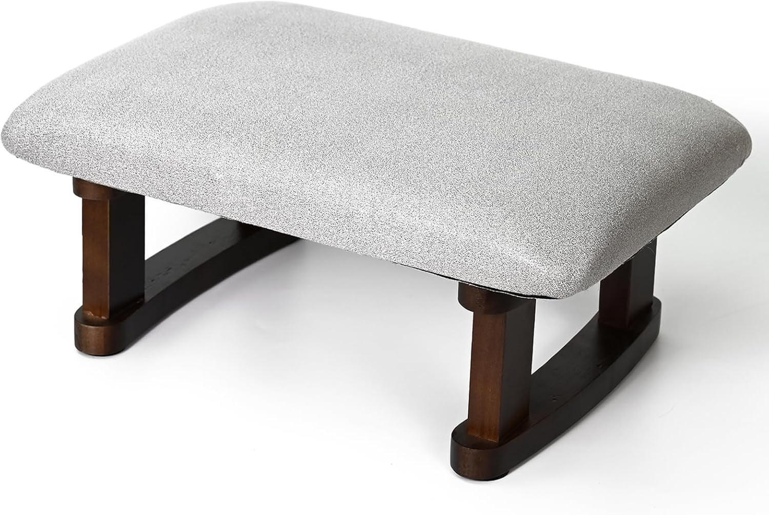Small Footstool Office Under Desk Ottoman Padded Hassock 16.1"(41cm) x ...