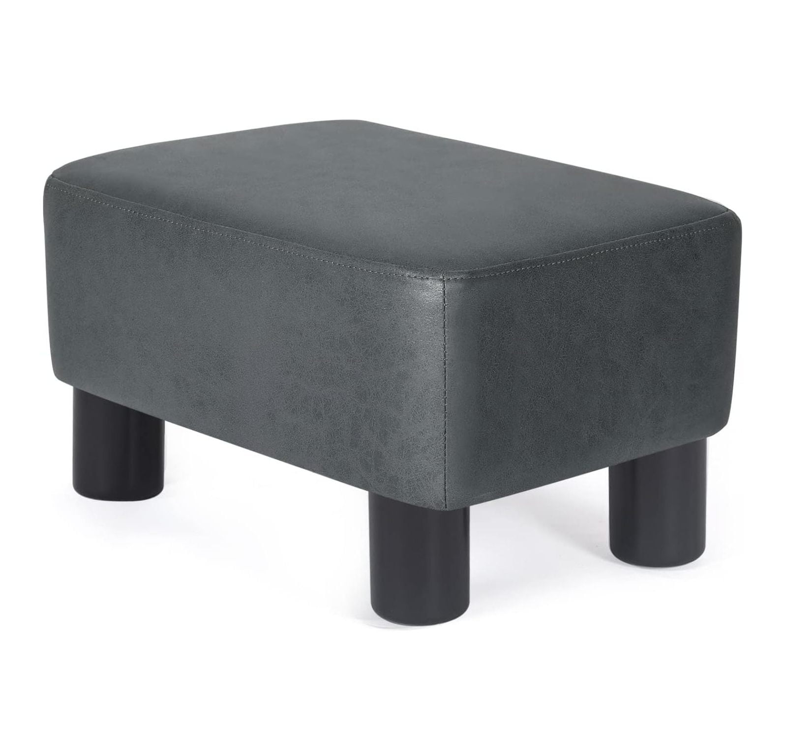 Small Footstool Ottoman Fabric Footrest Modern Rectangular Foot Stools ...
