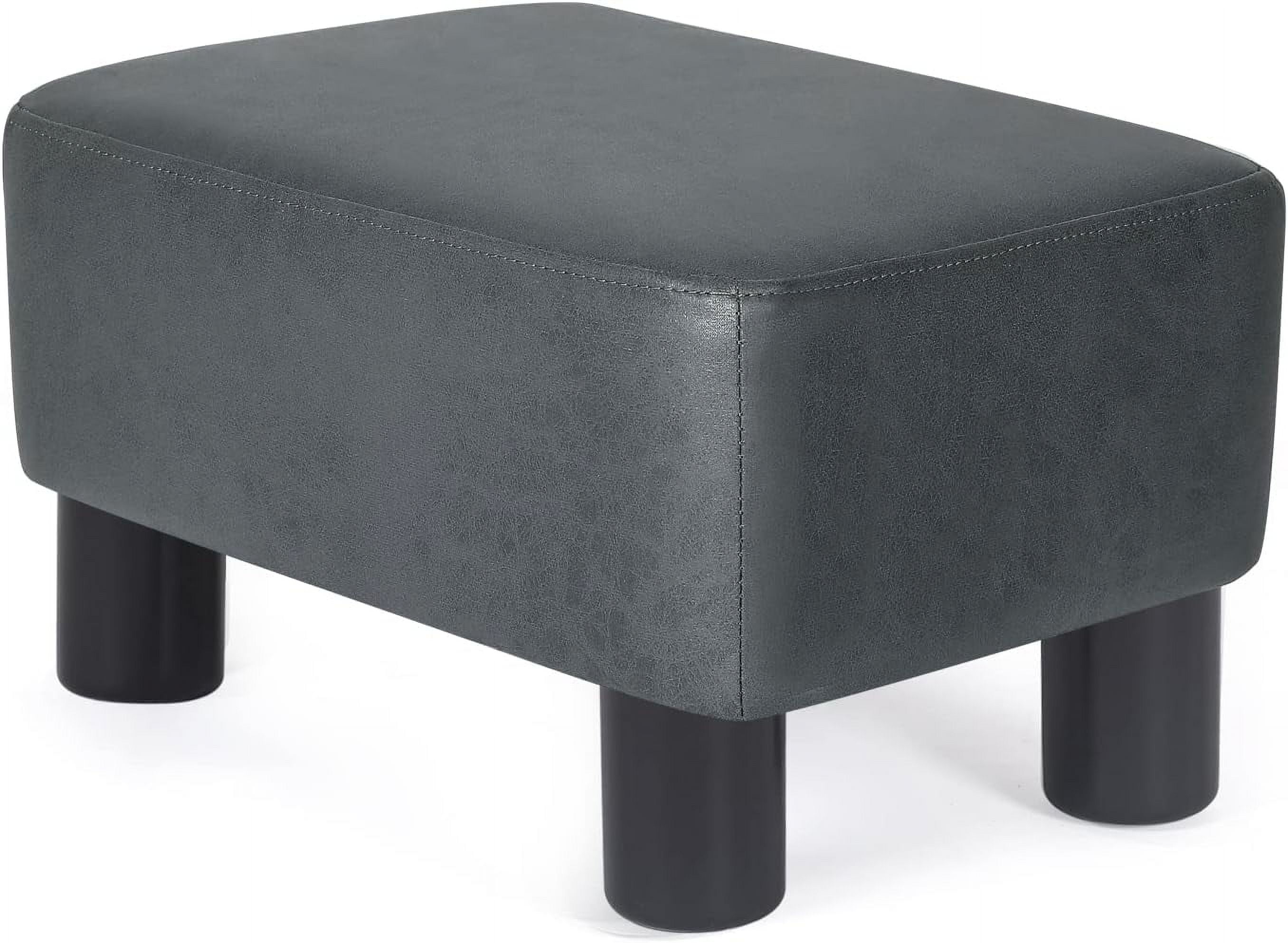 Small Footstool Ottoman Fabric Footrest Modern Rectangular Foot Stools ...
