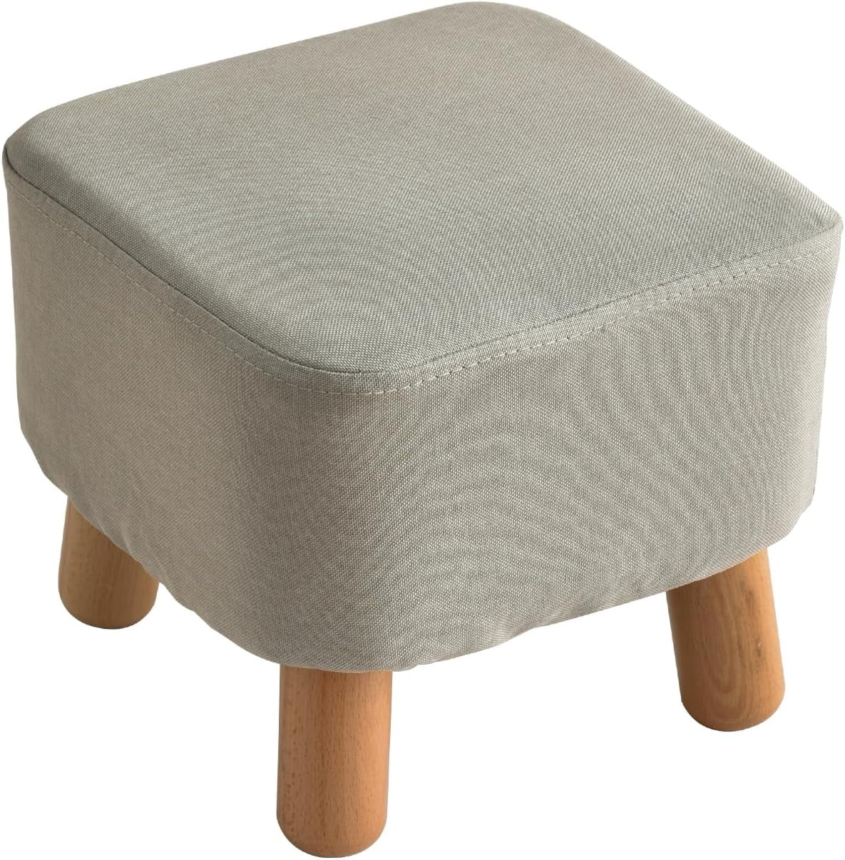 Small Footstool, Solid Wood Ottoman Stool, Sofa Tea Stool, Change Shoes ...