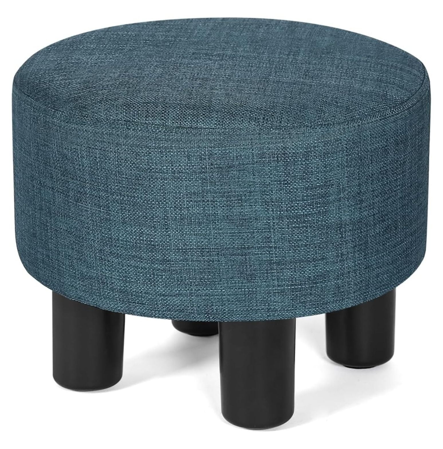 Small Footstools, Linen Ottomans Round Footrest Stool, Under Desk ...