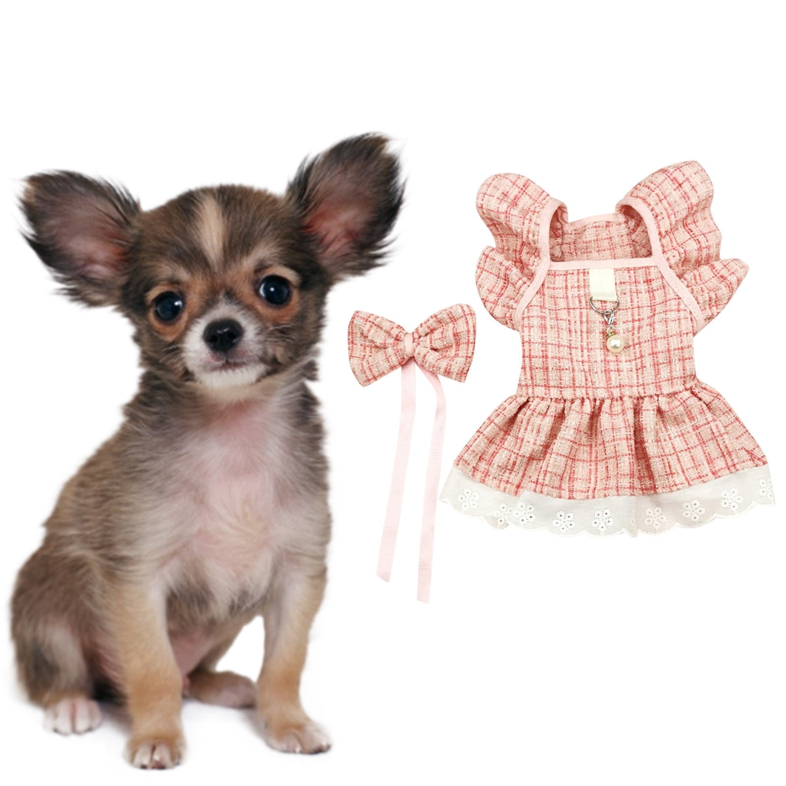 Small Fragrant Dog Clothes for Teddy - Spring and Autumn Skirt Attire ...