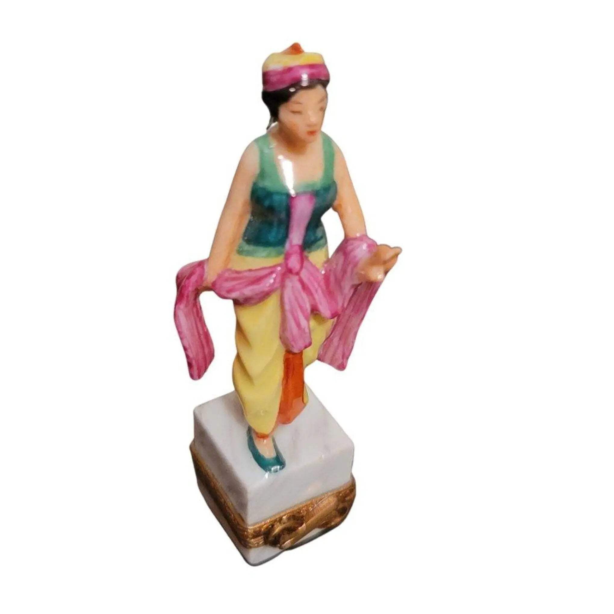 Small French Woman Limoges Box Porcelain Figurine - Walmart.com