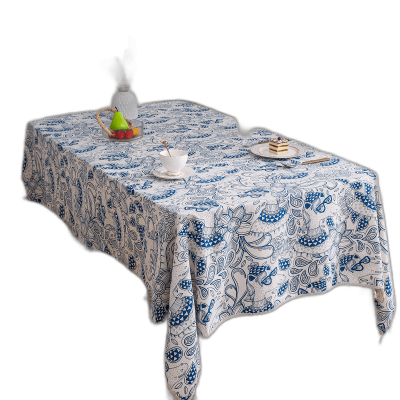 Small Fresh Cotton Linen Tablecloth Photography Decorative Cloth Light ...