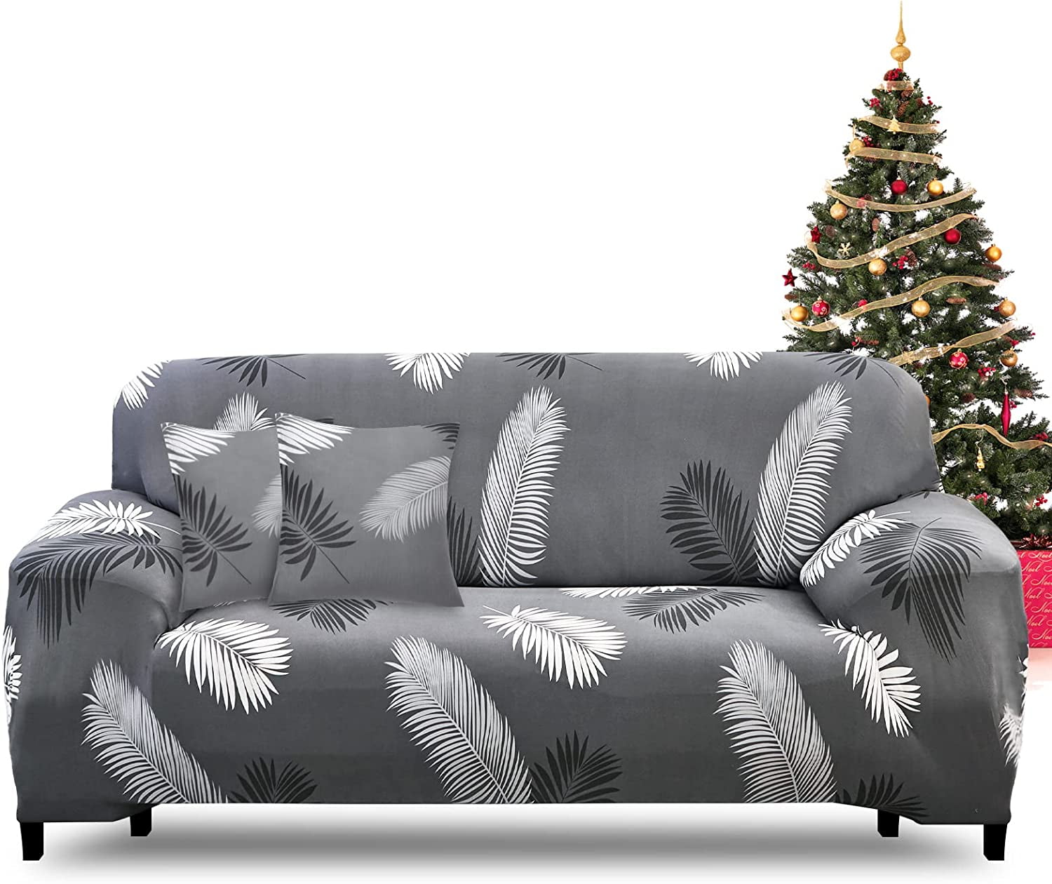 Small Fresh Print Stretch Sofa Covers Furniture Protector Sofa Couch ...