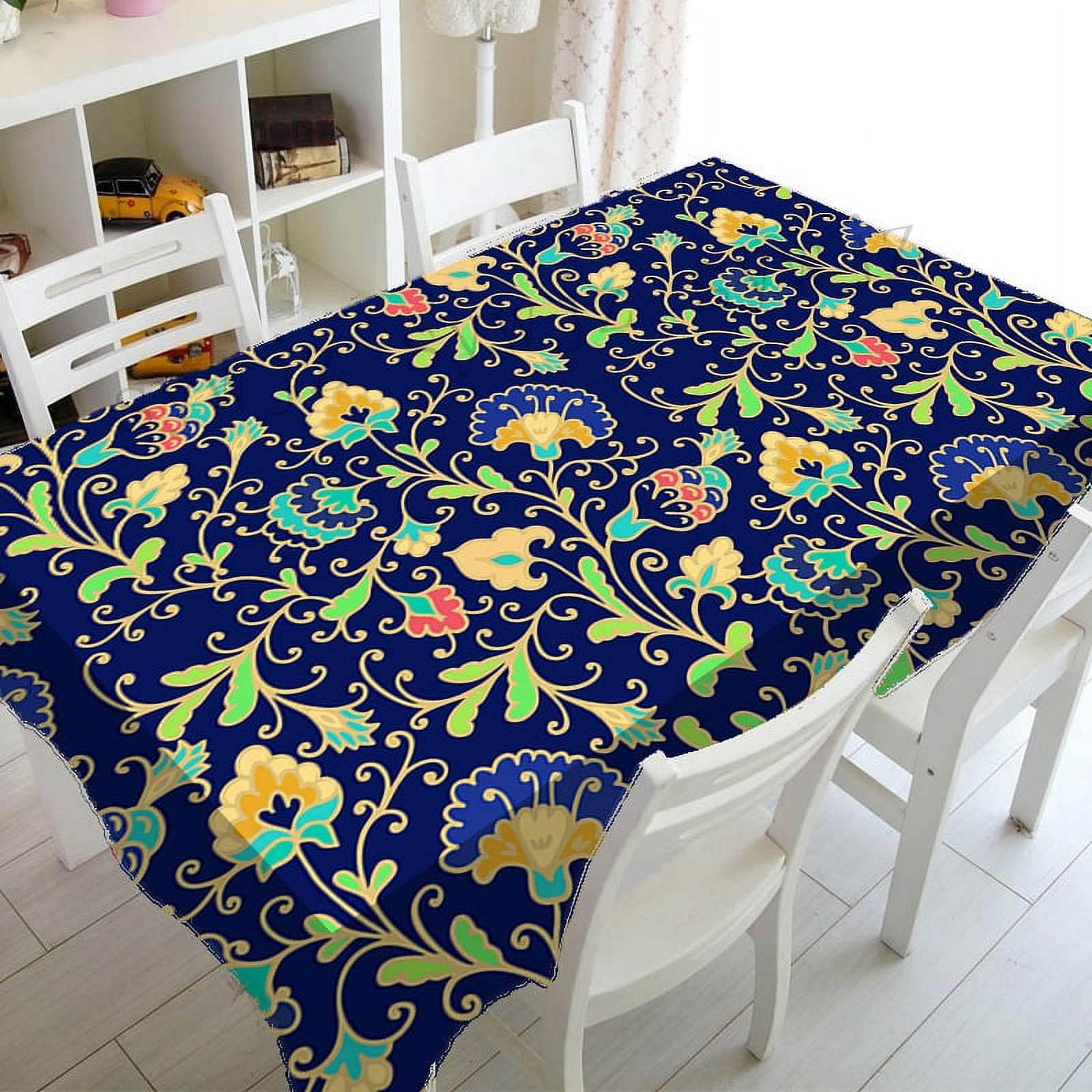 Small Fresh Watercolor Floral Branch and Leaf Print Rectangular ...