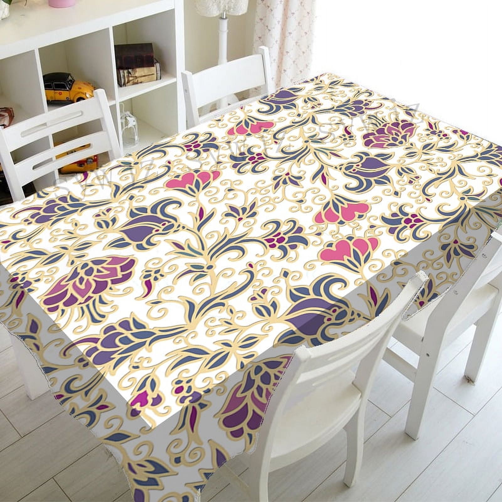 Small Fresh Watercolor Floral Branch and Leaf Print Rectangular ...