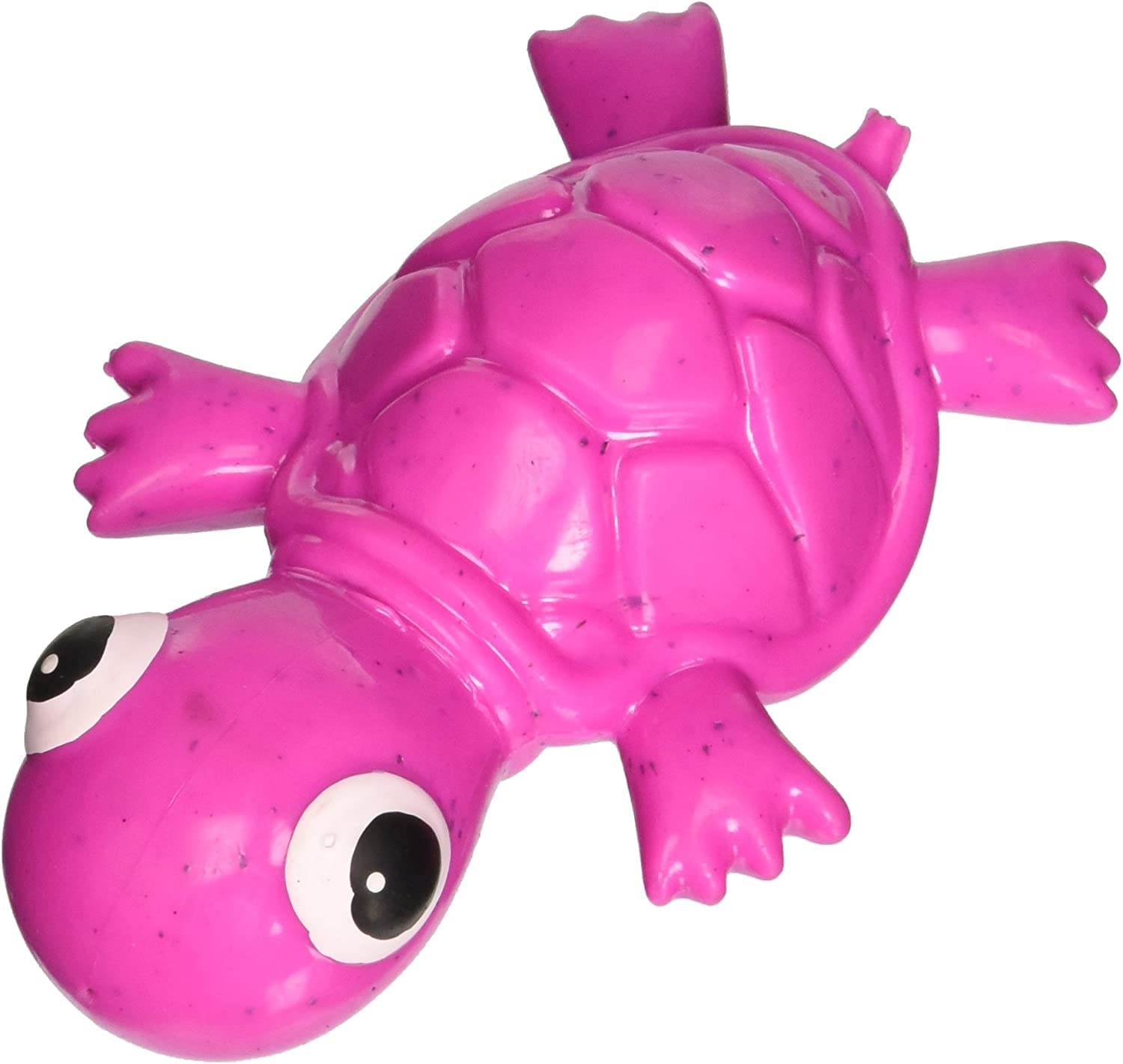 Small Fuchsia 3-Play Turtle Dog Toy With Ecolast Recycled Material ...
