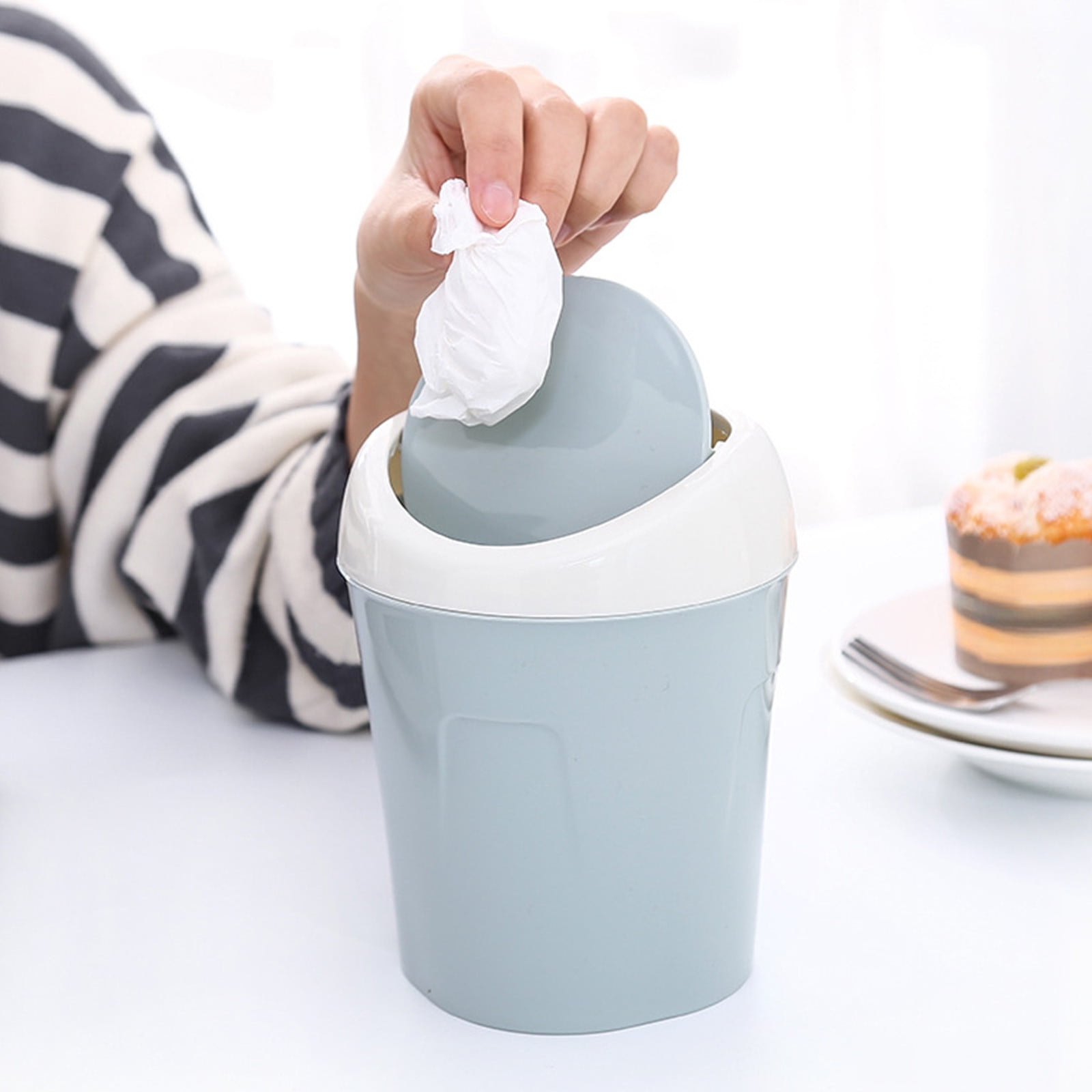 Small Garbage Can for Bathroom Cute Trash Can for Bedroom Mini Trash ...