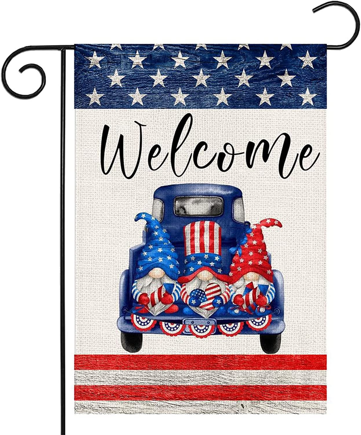 Small Garden Flag American Welcome Car Yard Flag 12*18 inch Double ...