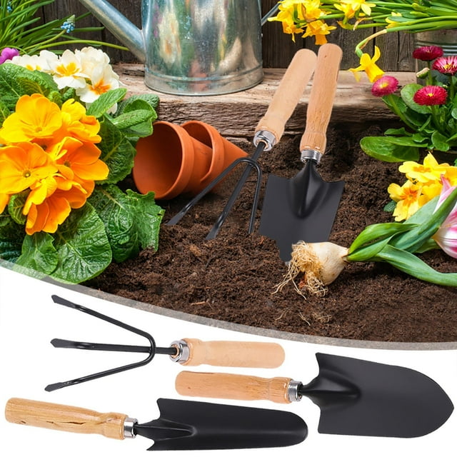 Small Gardening Tools Set with Hand Transplanter Cultivator for Pruning ...
