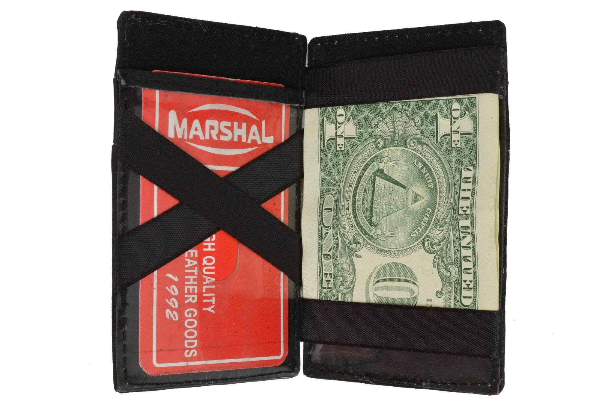 Small Genuine Leather Mens Magic Card Holder Wallet 1420 (C) - Walmart.com