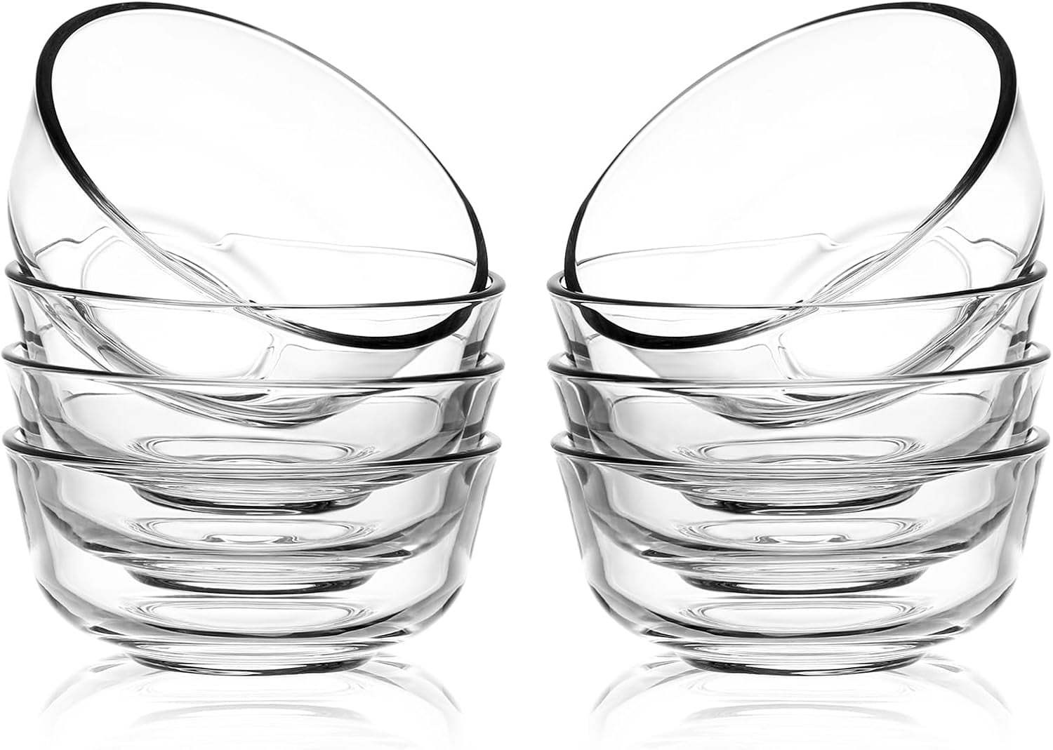 Small Glass Bowls Set, 8 oz Prep Bowls for Cooking, 4 inch Bowls for ...