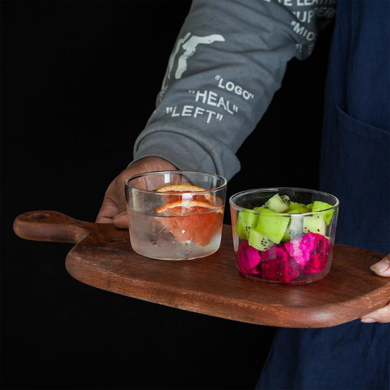 Small Glass Bowls with Removable Lids, Set of 3, Portion Dessert Bowl ...