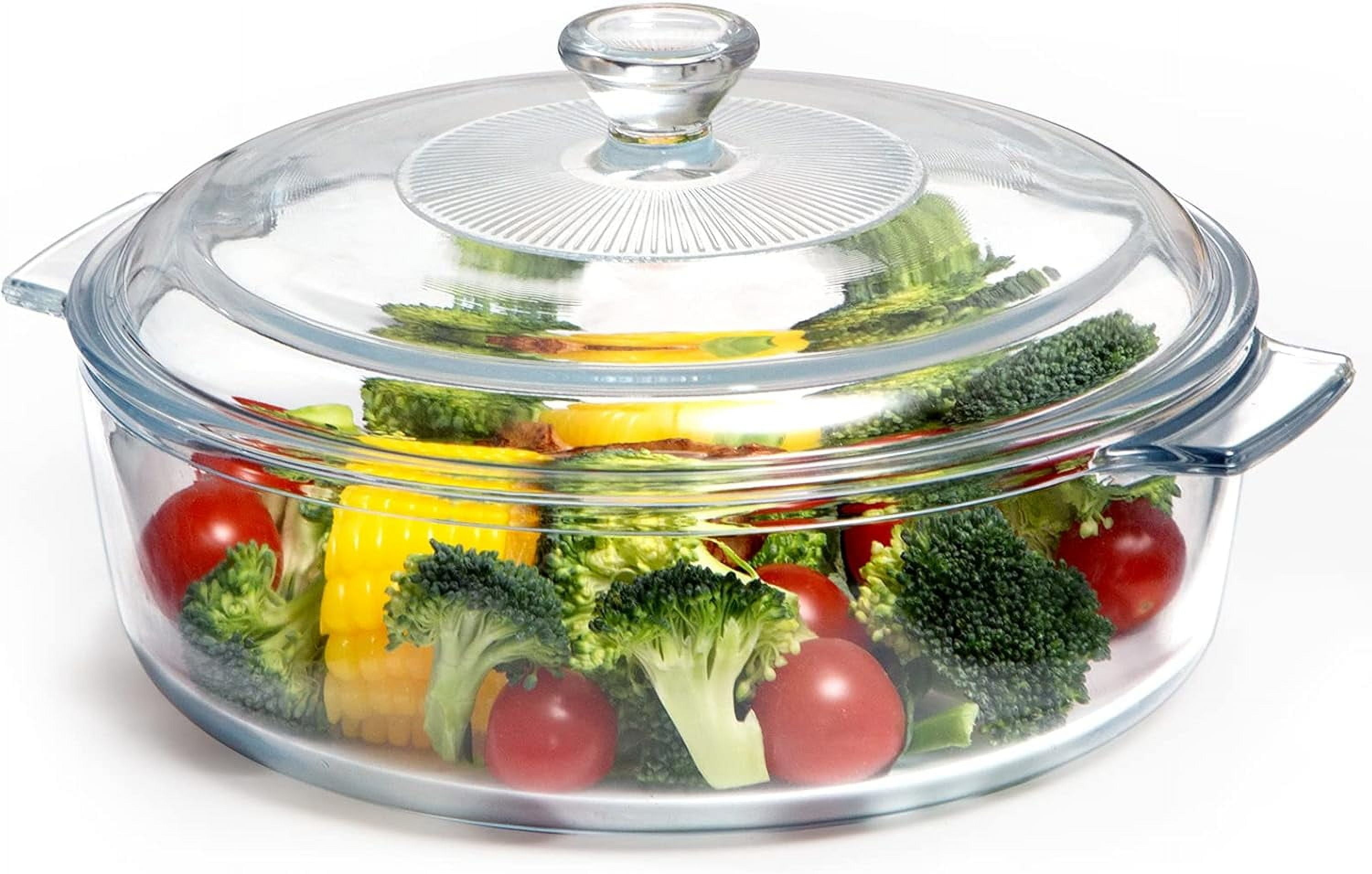 Small Glass Casserole Dish with Lid Oven Safe Square Casserole Dish ...