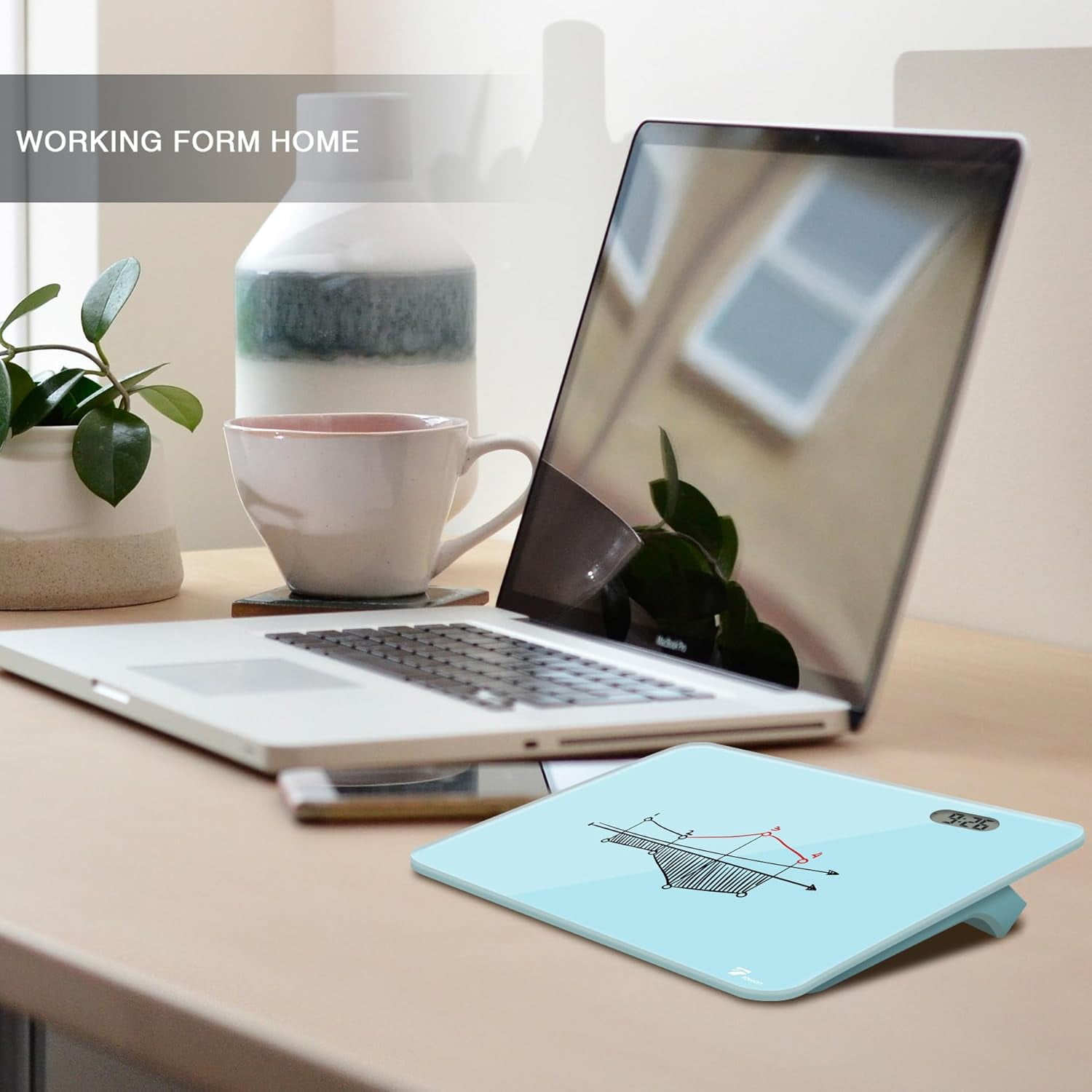 Small Glass Desk Whiteboard Dry-Erase Board with Clock, Small Travel ...