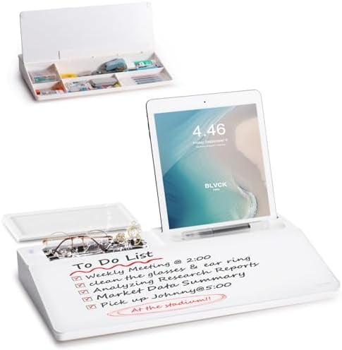 Small Glass Desktop Whiteboard Dry-Erase-Board - Computer Keyboard ...