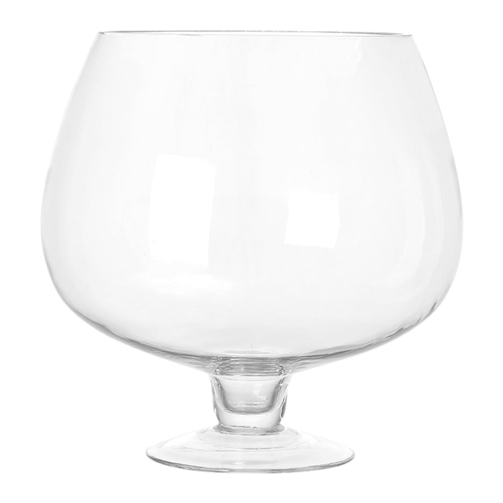 Small Glass Fish Bowl Aquarium Desk Tank for Betta Guppies Angelfish ...