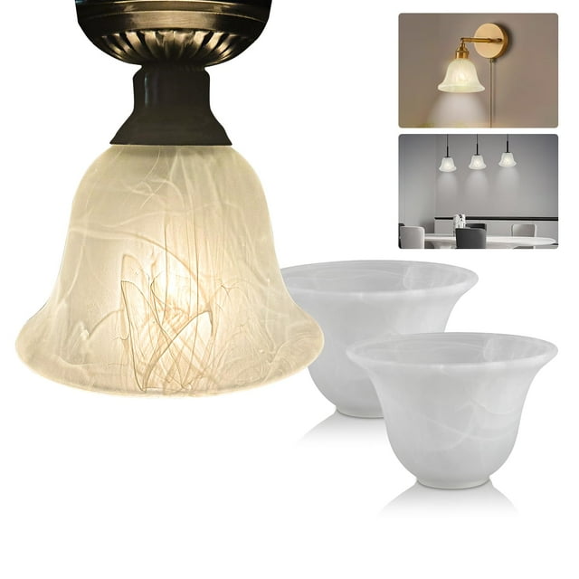 Small Glass Lamp Shade Replacement, Ceiling Fan Globe Replacement 3 ...