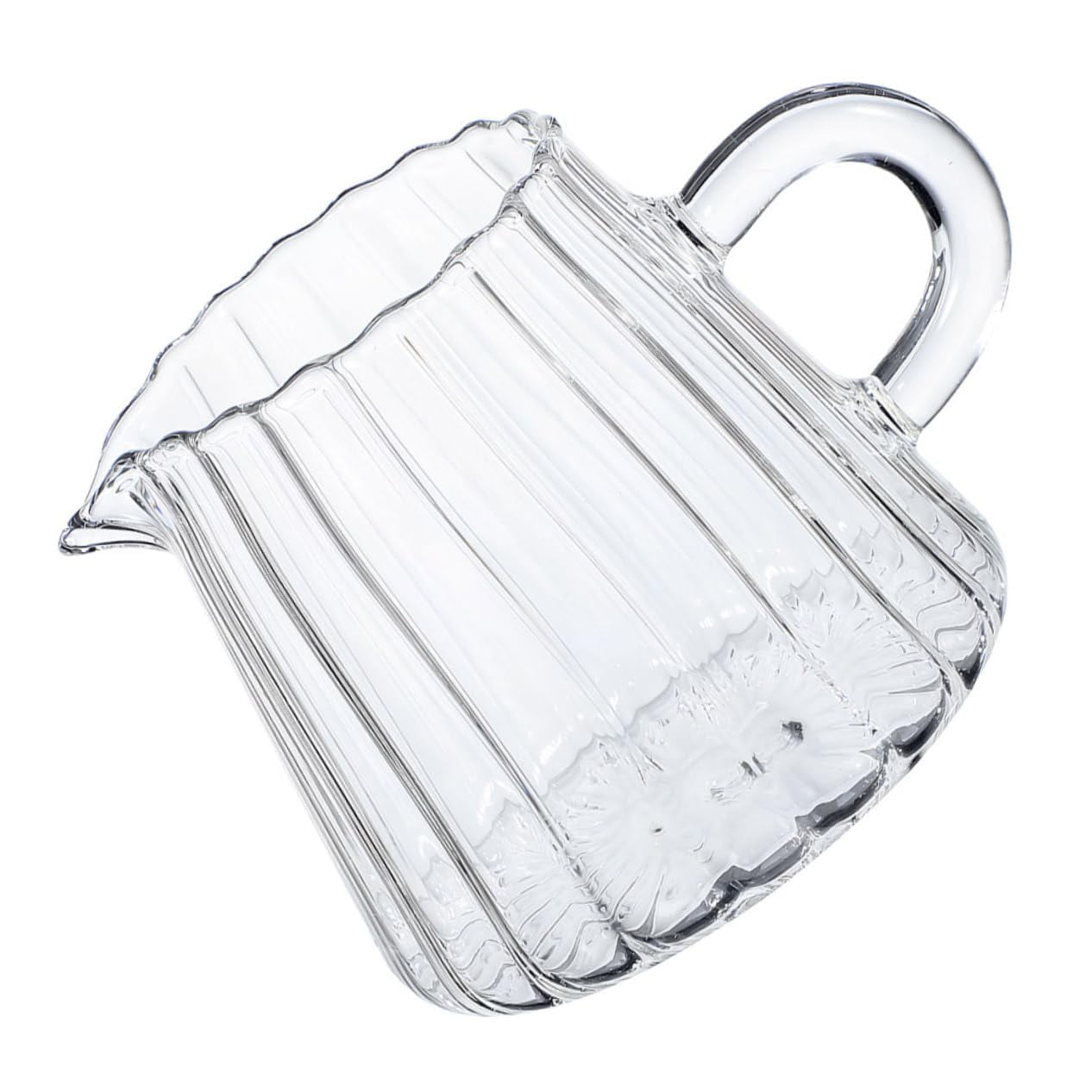 Small Glass Pitcher Transparent Milk Dispenser with Precision Spout for ...