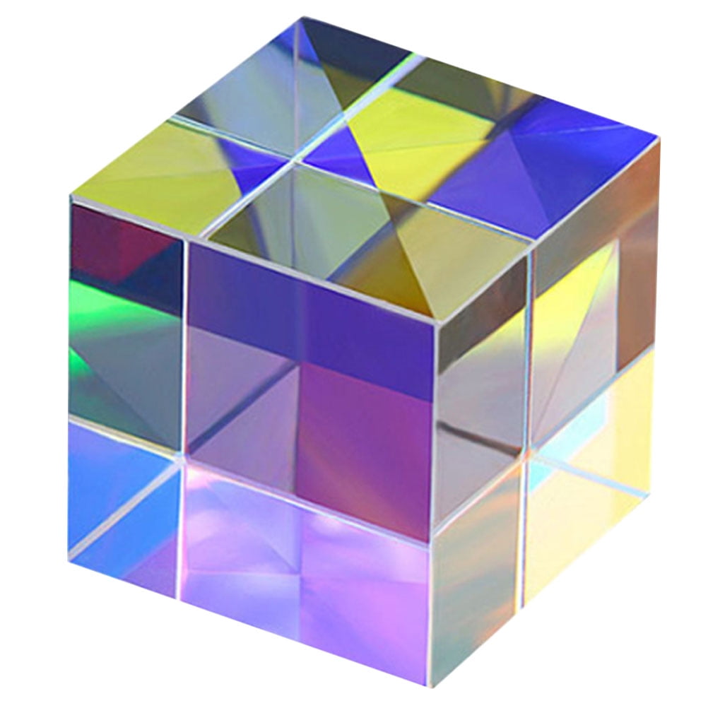 Small Glass Prism Decoration Garden Window Ornament Clear Glass Prism ...