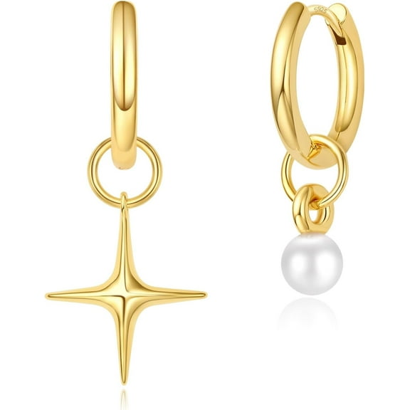 Cute Small Bow Drop Earrings for Women 925 Sterling Silver Post 14K ...