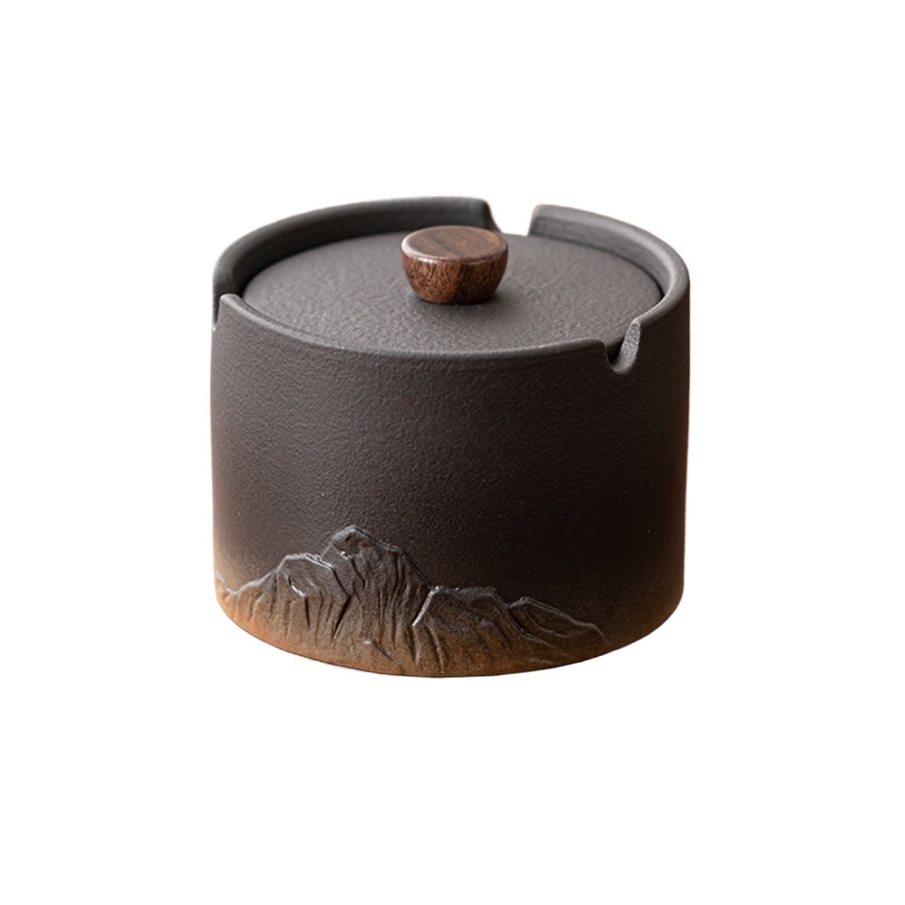 Small Gradient Color Round Ashtray with Lid Simple Design Suitable for ...