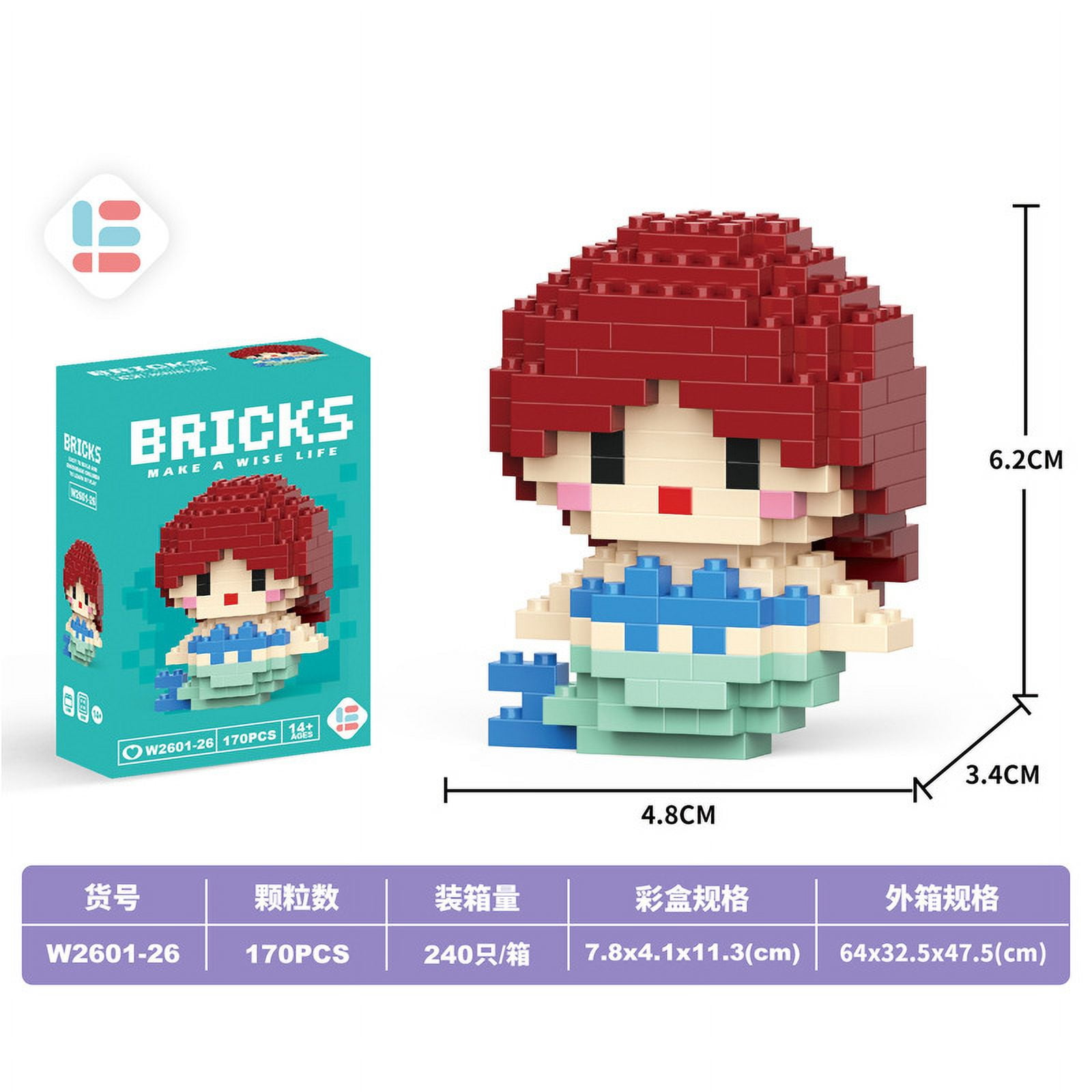 Small Granular Building Model Toy Cartoon Character, SpongeBob Mini ...