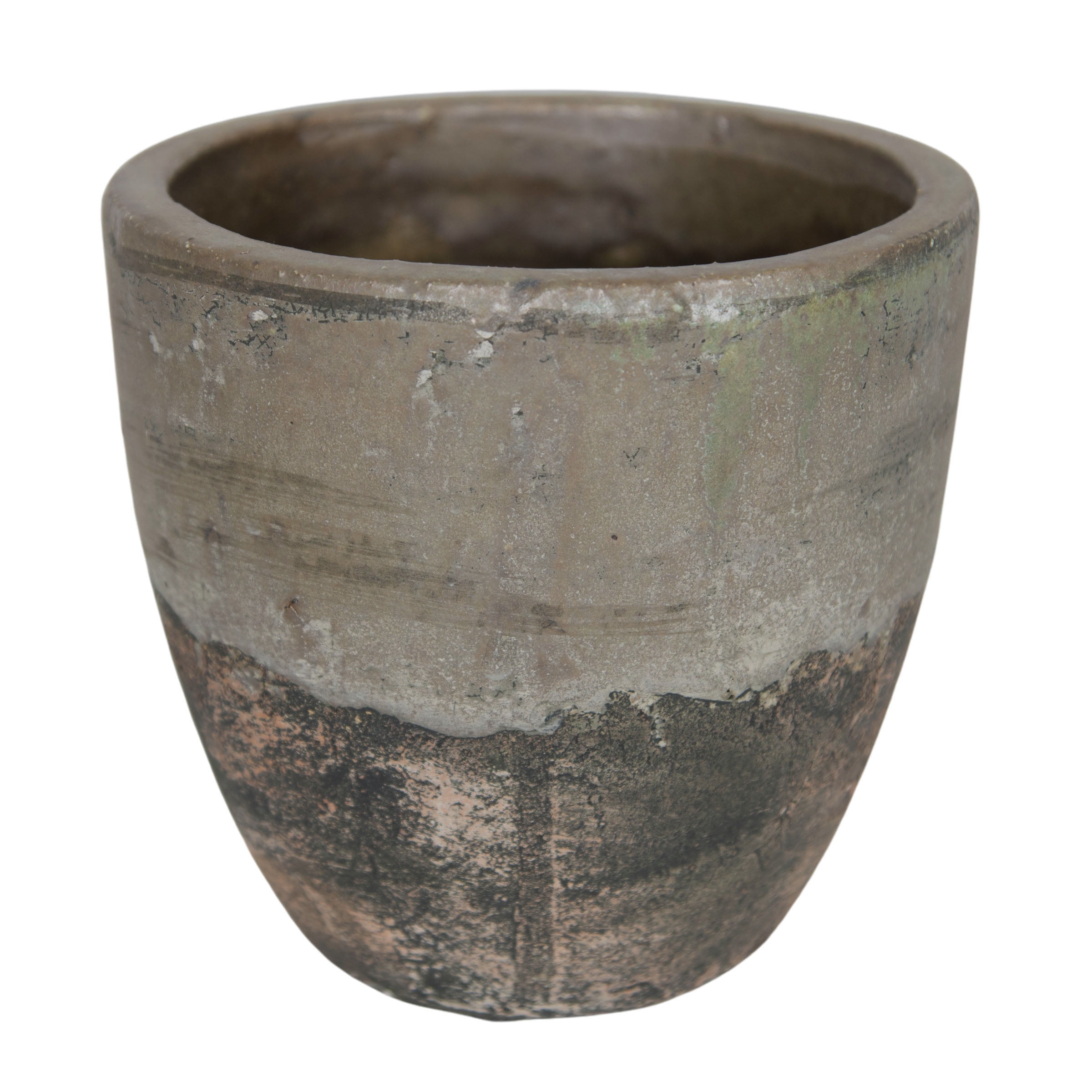 Small Gray Terracotta Planter - Foreside Home & Garden - Walmart.com