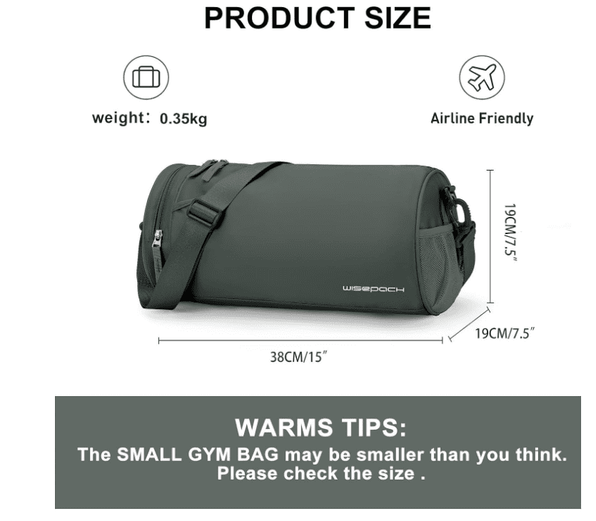 Small Gym Bag for Women Men Waterproof Workout Bag Mini Duffle Bag ...