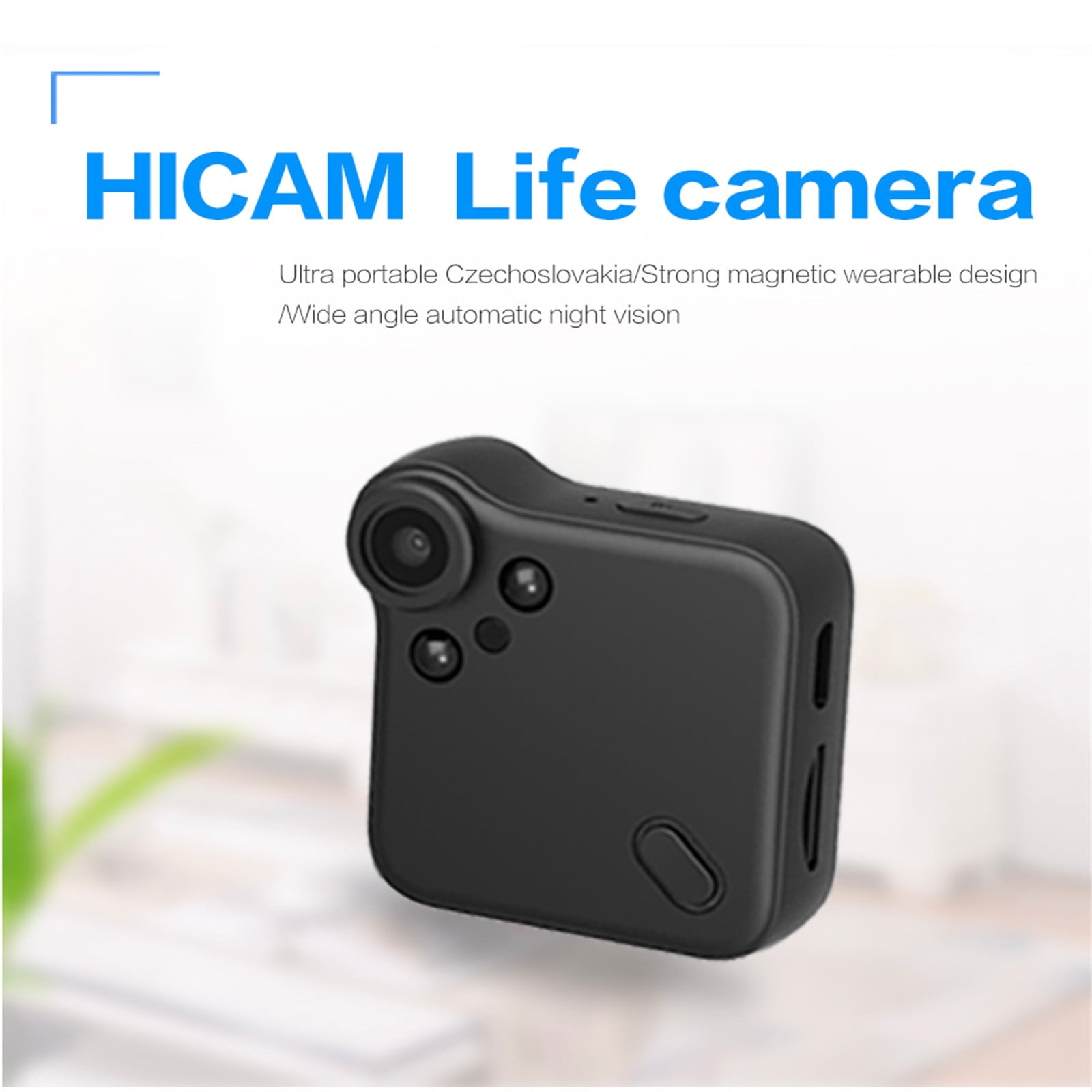 Small HD Wireless Magnetic Camera, Portable Security Camera, 1080P ...