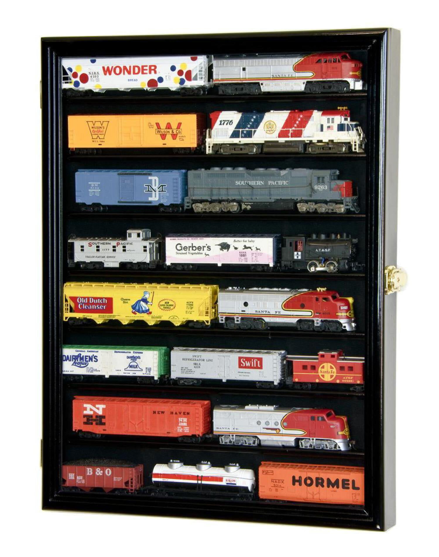 Small HO Scale Train Model Trains Locomotive Engine Display Case ...