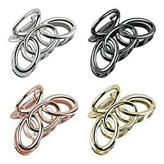 Metal Claw Clips for Thick Hair, Medium Metal Hair Clips for Women ...