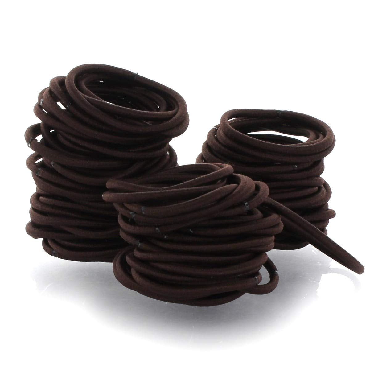 Small Hair Elastics Ponytail Holders No Damage No Metal - 100 Pack ...