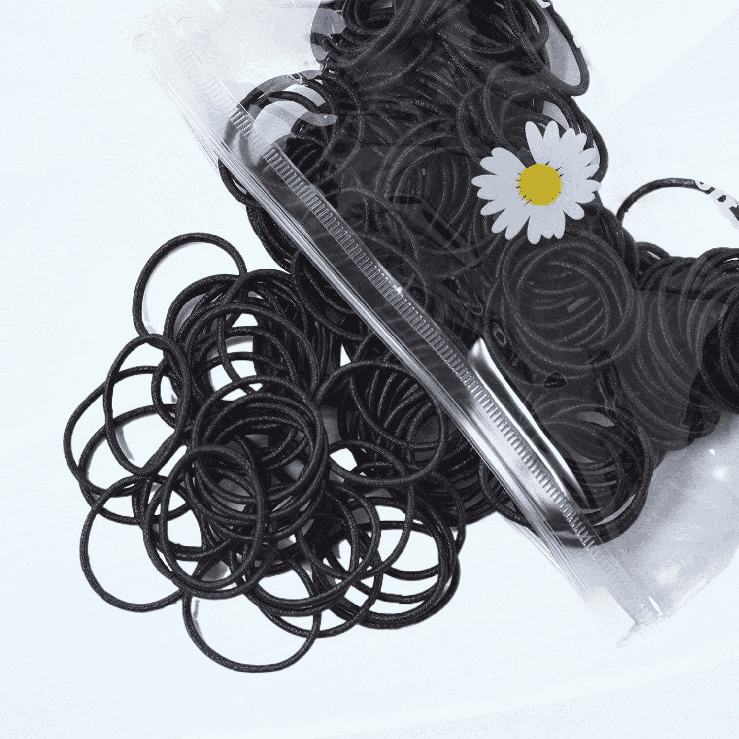 Small Hair Elastics for Girls, Soft and Comfy Rubber Bands, 100 PCS ...