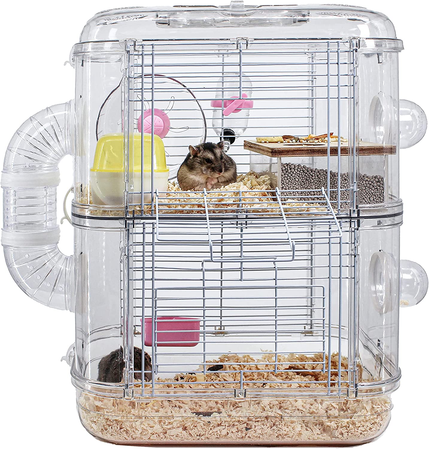 Small Hamster Cages and Habitats, Rat Cage with Hamster Accessories ...