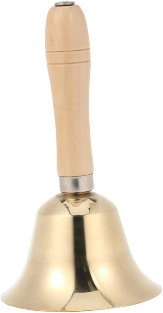 Small Hand Bell Blush Decor Antique Decor Decor Game Bell Santa Jingle ...