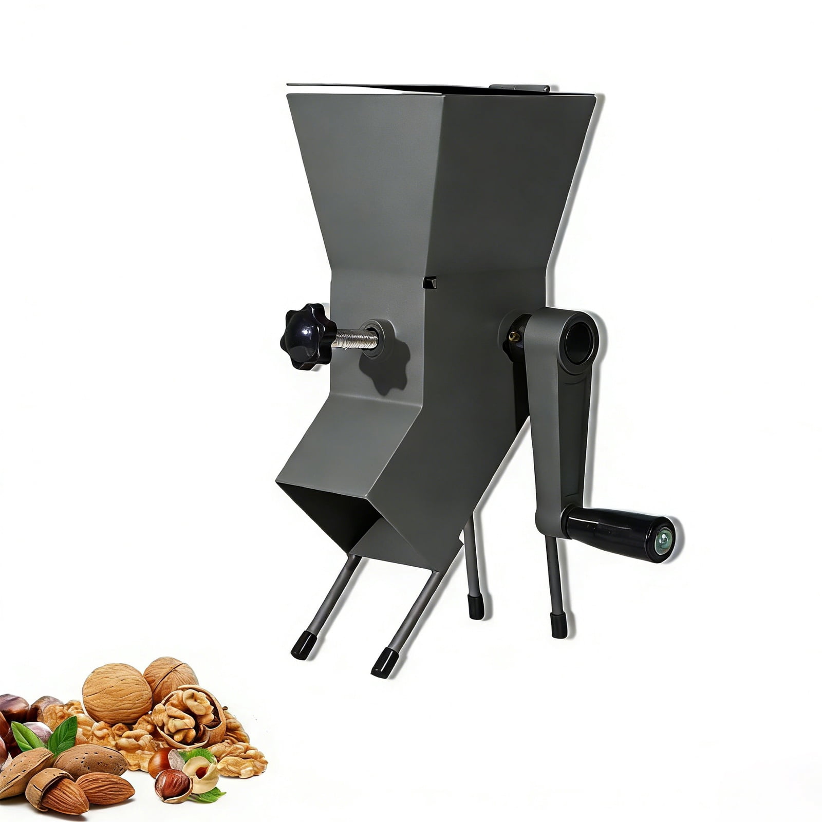 Small Hand Crank Pecan Cracker,Cute Sheller Machine for Nuts,All Steel ...