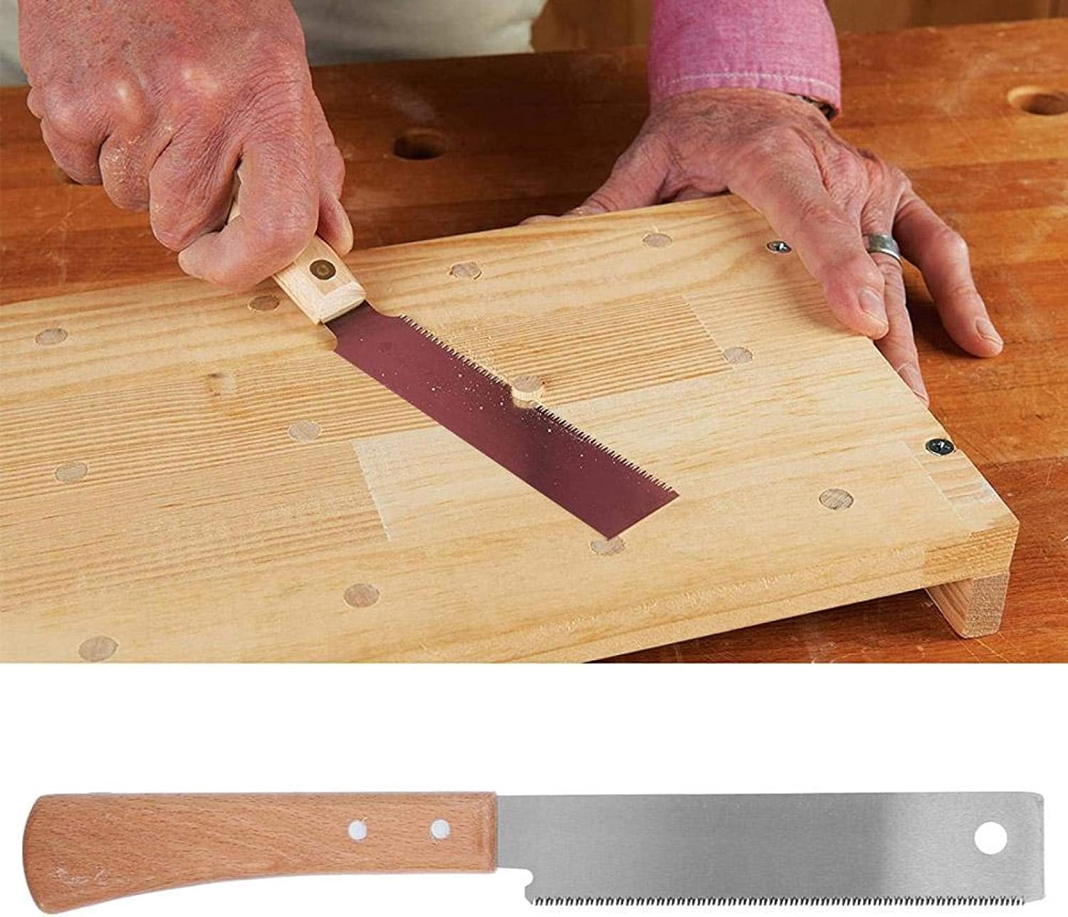 Small Hand Saw, Japanese Flat Cut Wood Saw, Fine Tooth Precision Flat ...