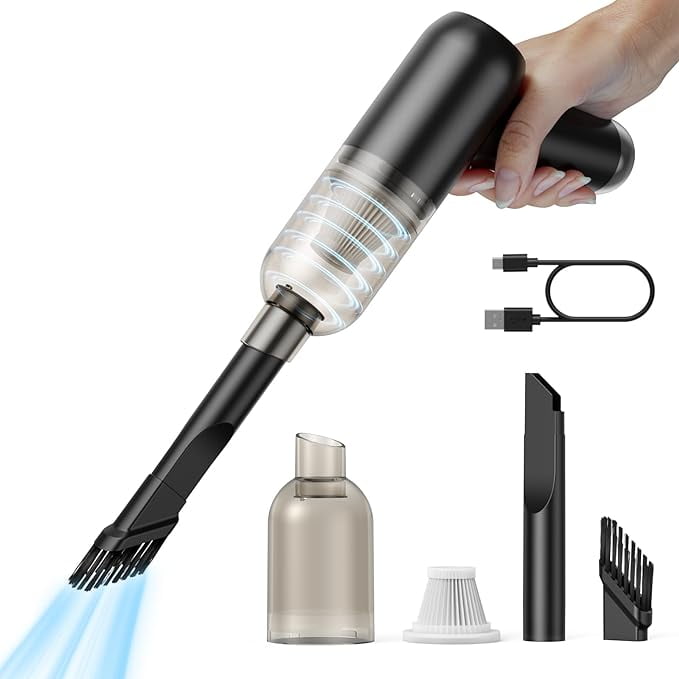 Small Handheld Car Vacuum Cleaner Cordless, Portable Hand Dust Buster ...
