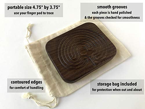 Small Handheld Finger Labyrinth for Mindfulness, Meditation and Stress ...
