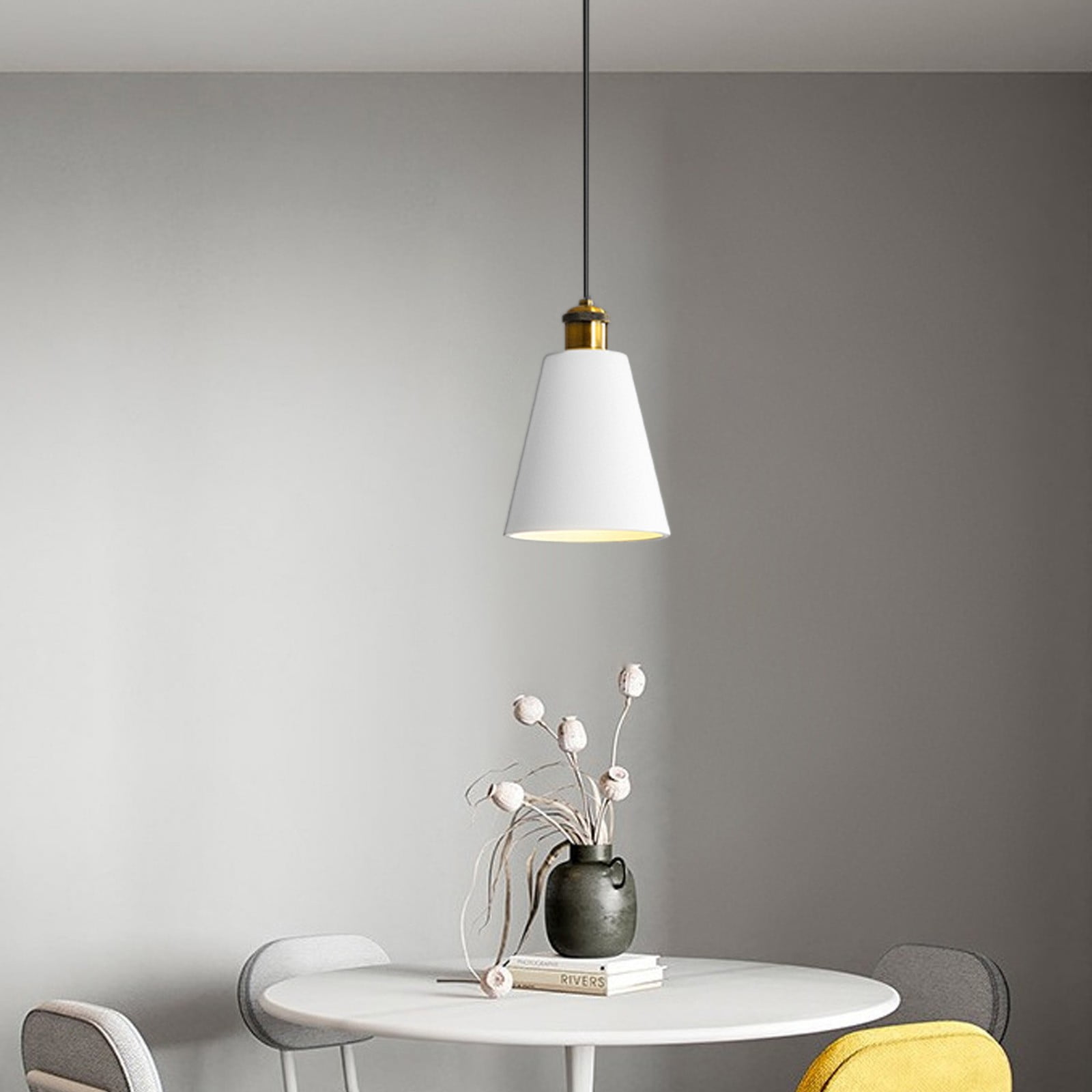 Small Hanging Bedside Lamp, Modern Table Bar Light, Dimmable Led Bulb ...