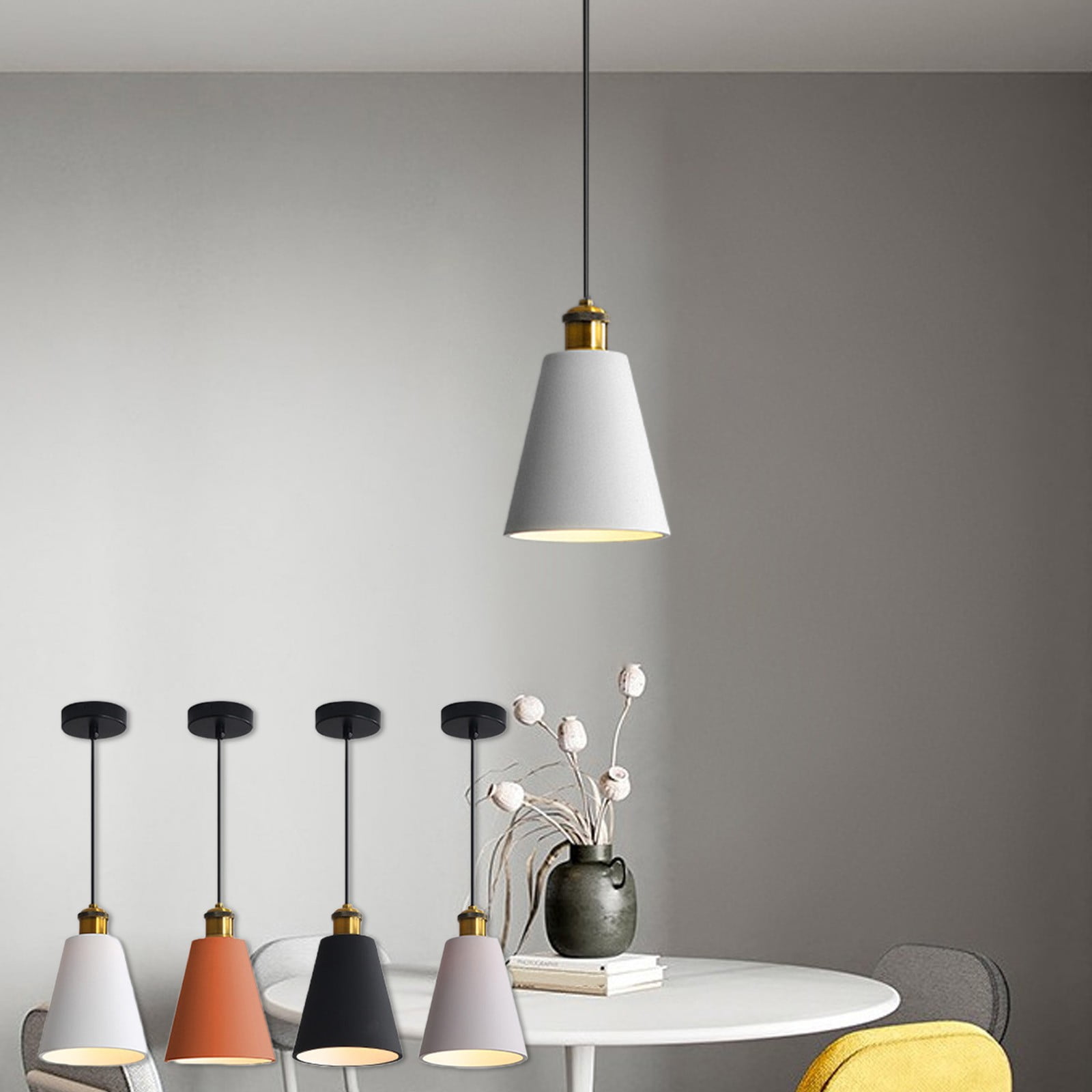 Small Hanging Bedside Lamp, Modern Table Bar Light, Dimmable Led Bulb ...