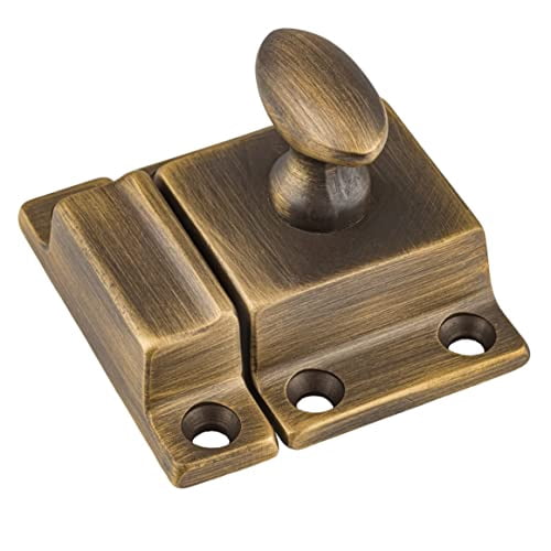 Small Heavy Duty Antique Brass Cabinet Door Latch - 1-3/4" × 1-3/4 ...
