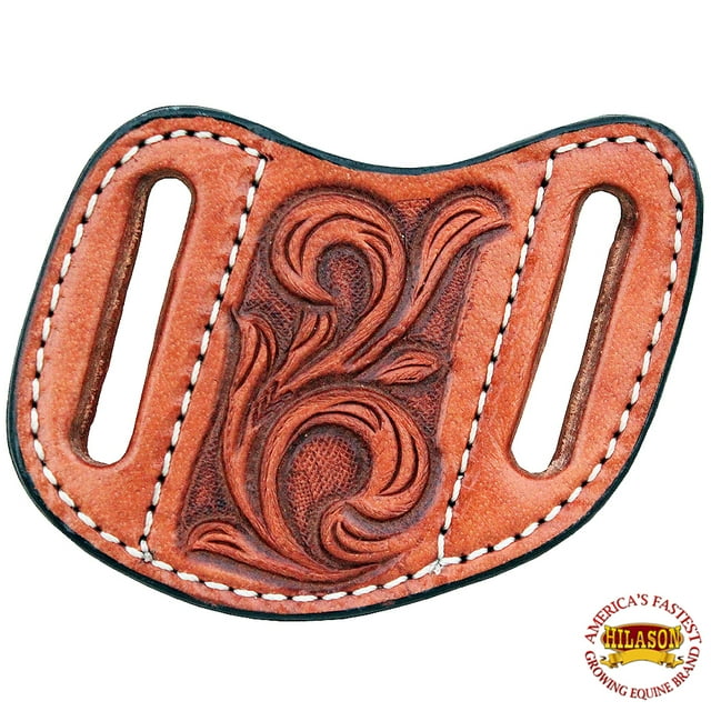 Small Hilason Leather Angled Knife Scabbard Sheath Cover Floral Tooled ...