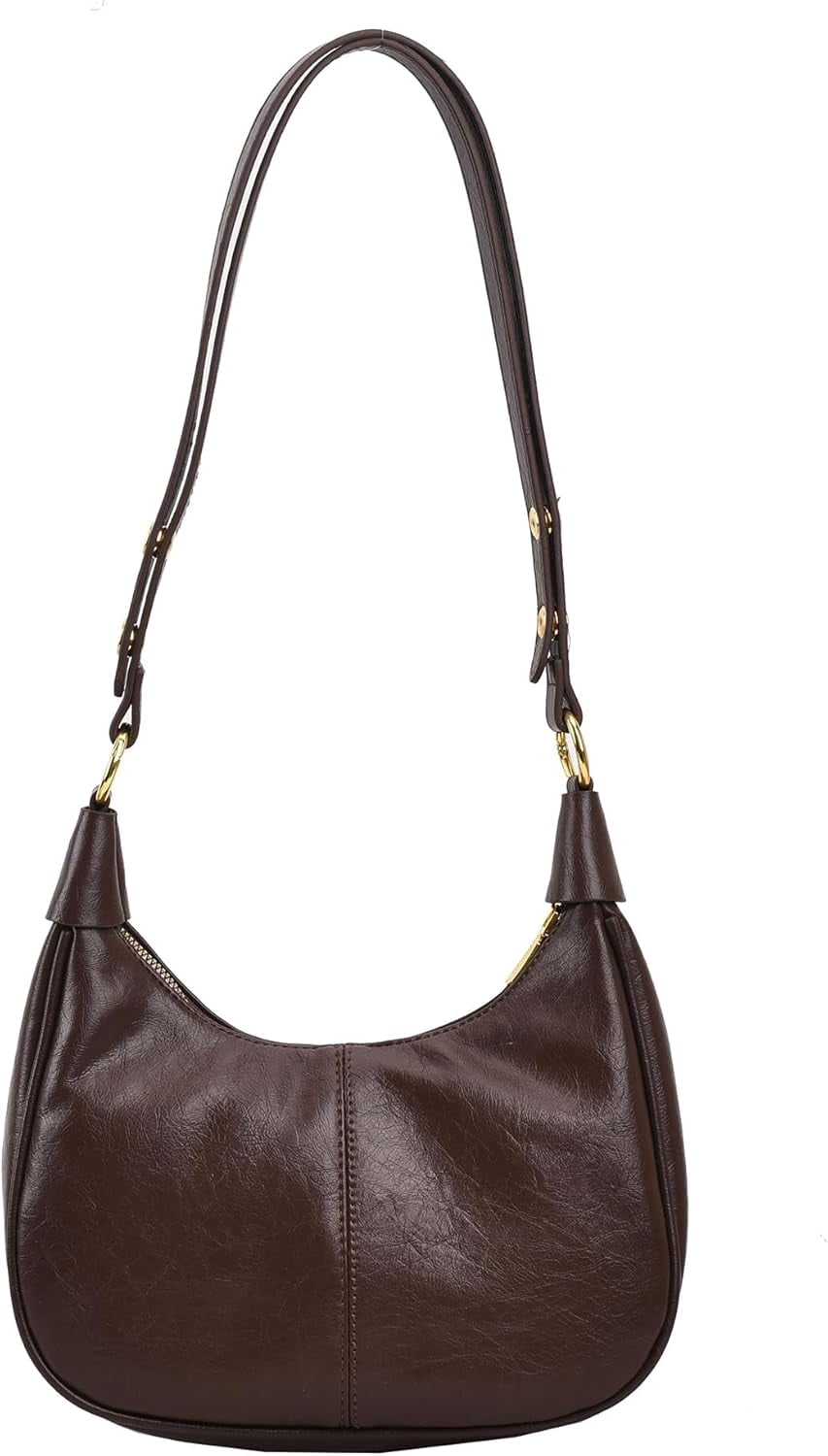 Small Hobo Bags for Women Retro Crescent Shoulder Purse Fall Soft ...